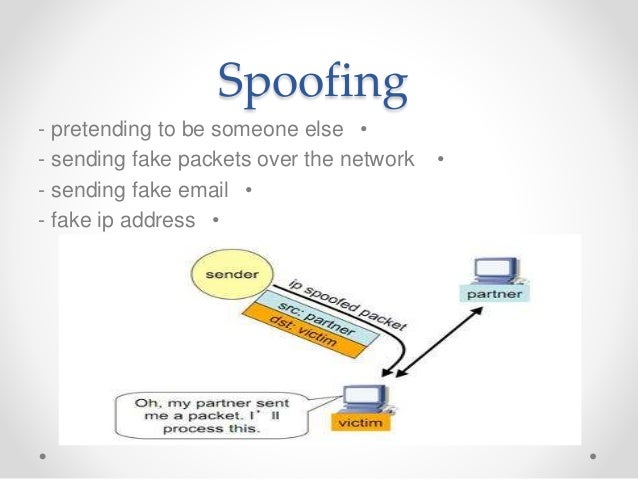 Sniffing and spoofing