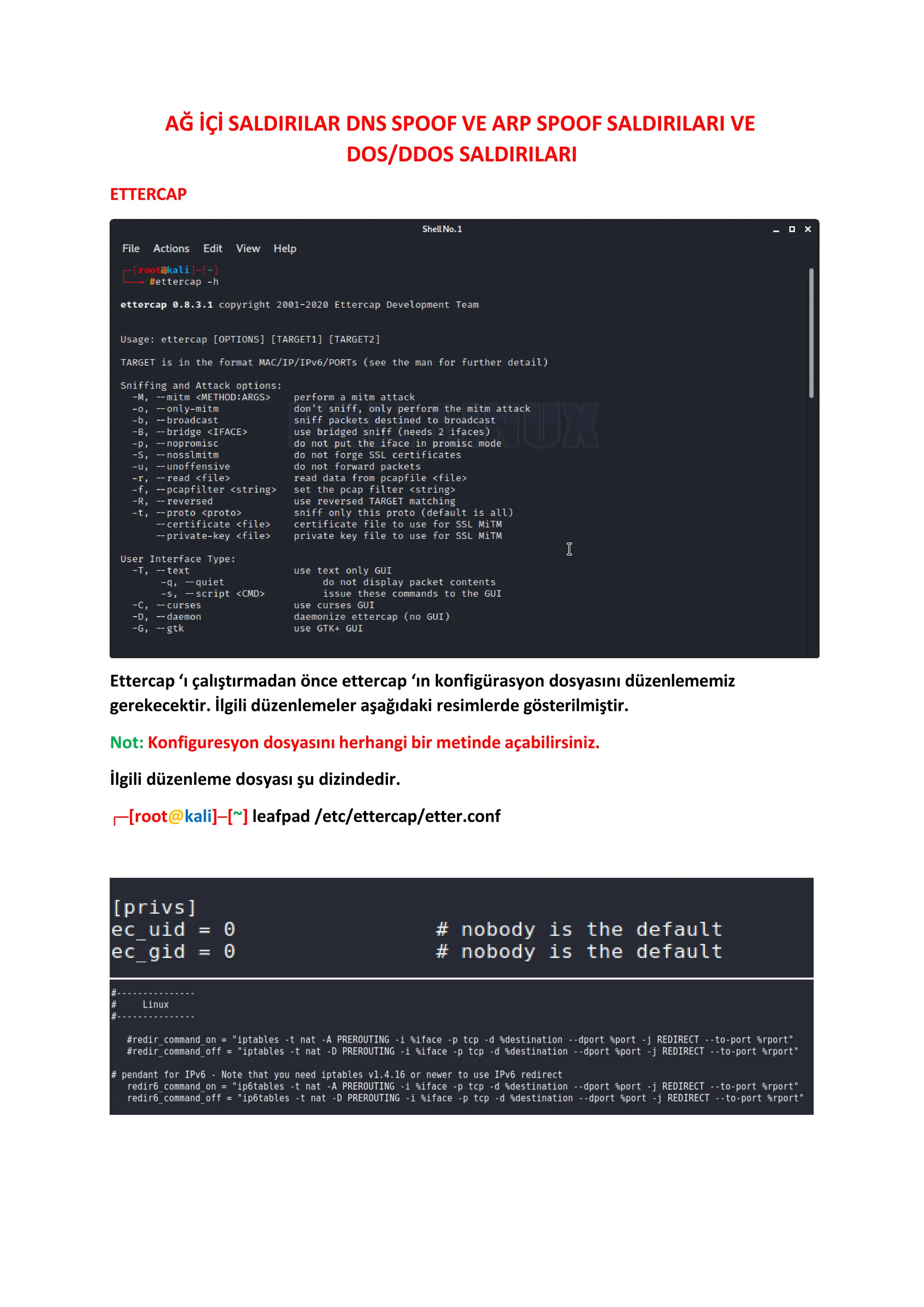 SNİFFİNG VE SERVİS DIŞI BIRAKMA SALDIRILARI | PDF