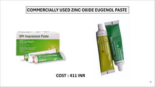 Zinc oxide eugenol as a cement and paste | PDF