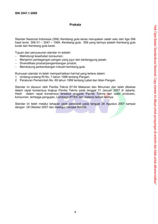 SNI KEMBANG GULA | PDF