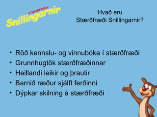 Snillingarnir | PPT