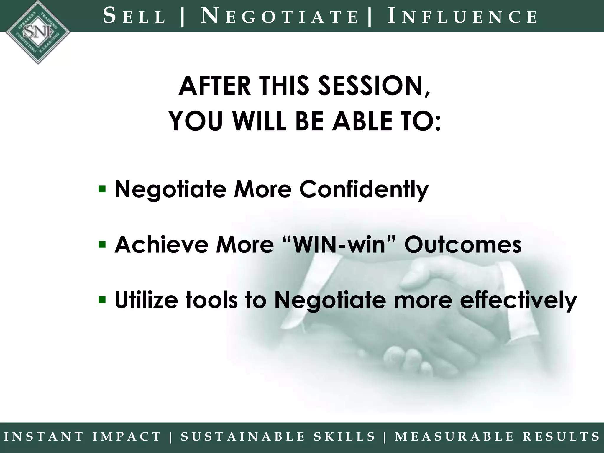 Negotiate and Influence More Effectively | PPT