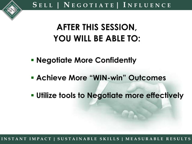 Negotiate and Influence More Effectively | PPT | Free Download