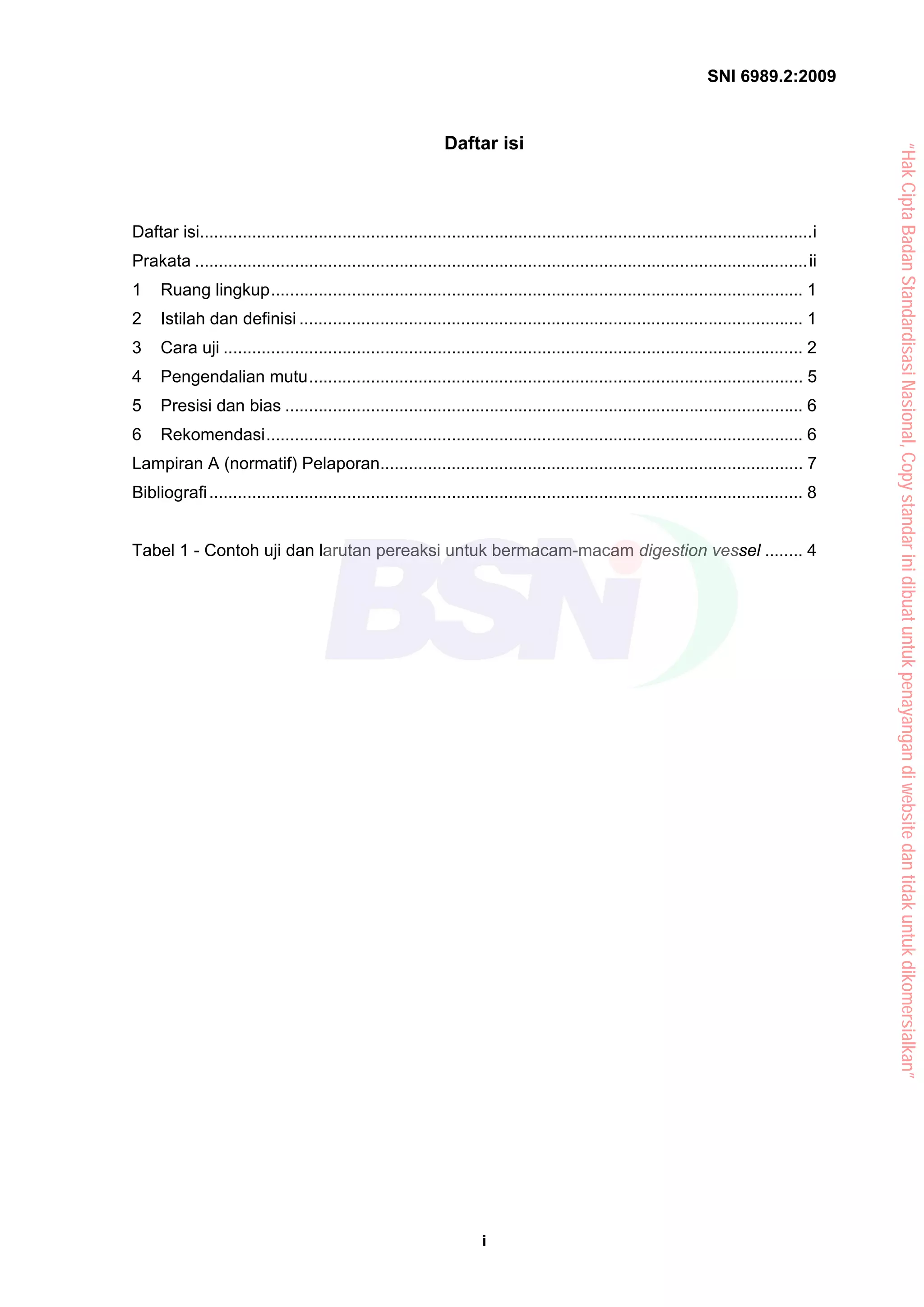 SNI 6989.2:2009 tentang Air dan Air Limbah - Bagian 2: Cara Uji Kebutuhan Oksigen Kimiawi ...