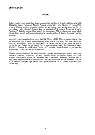 SNI 6989.57:2008 tentang Air dan Air Limbah - Bagian 57: Metoda ...