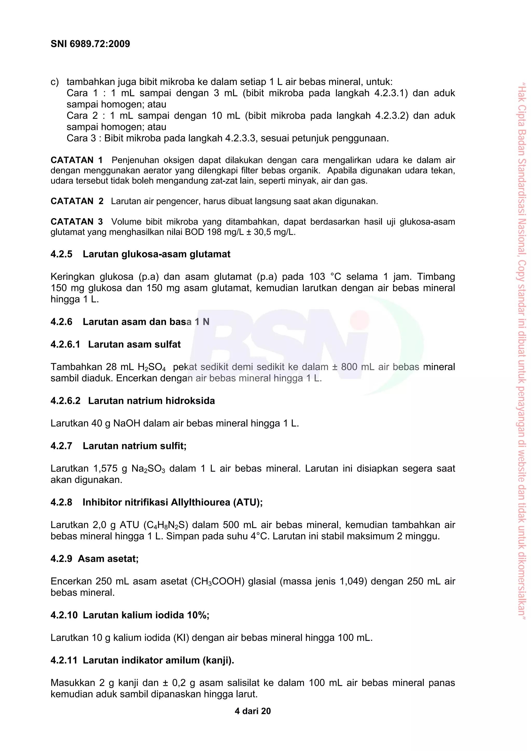 SNI 6989.72:2009 tentang Air dan Air Limbah - Bagian 72: Cara Uji ...