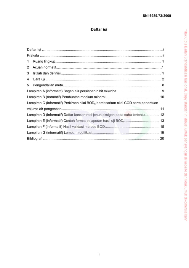 SNI 6989.72:2009 tentang Air dan Air Limbah - Bagian 72: Cara Uji ...