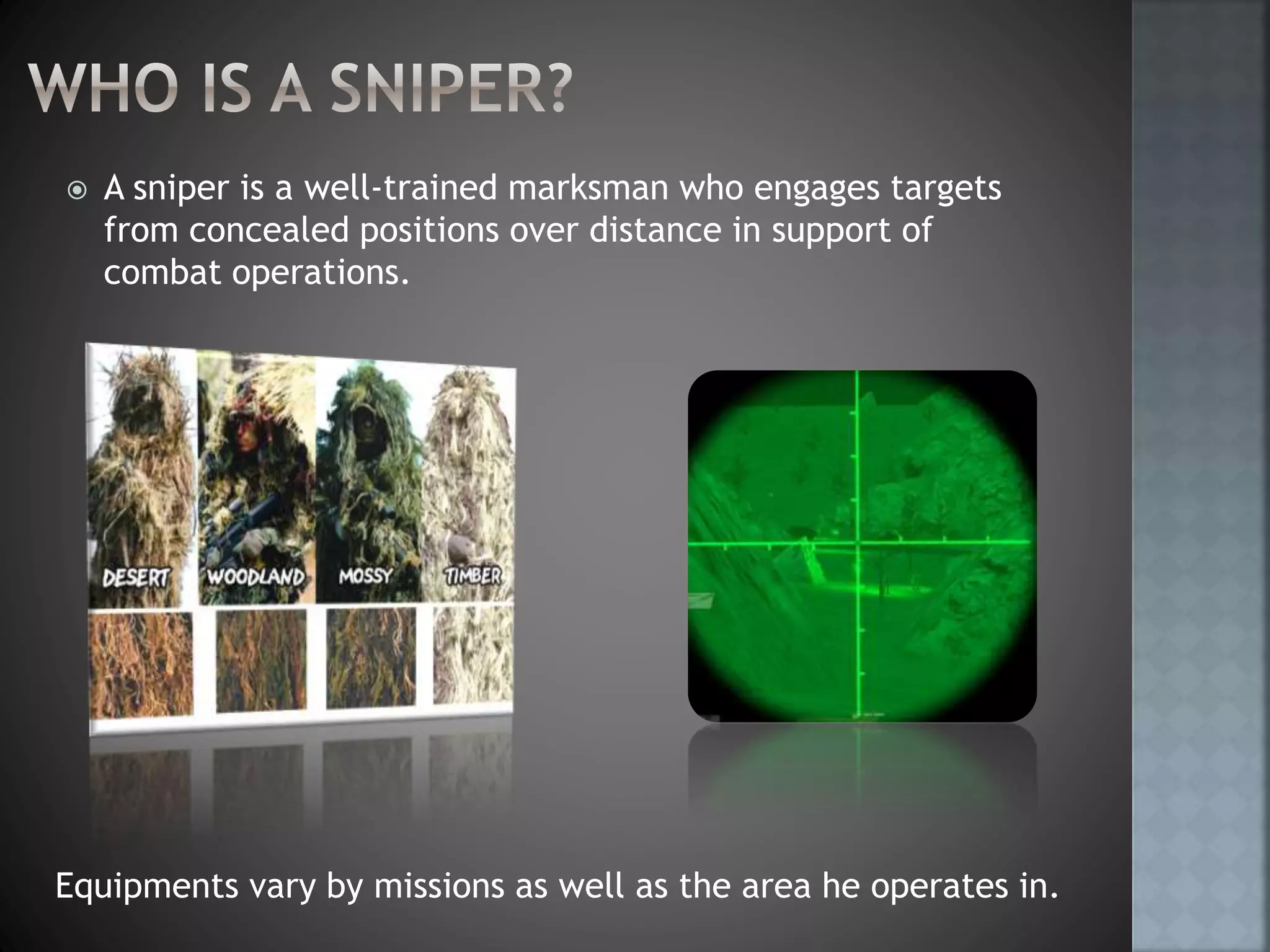 Video Gamer vs. Real Life Sniper Presentation | PPT