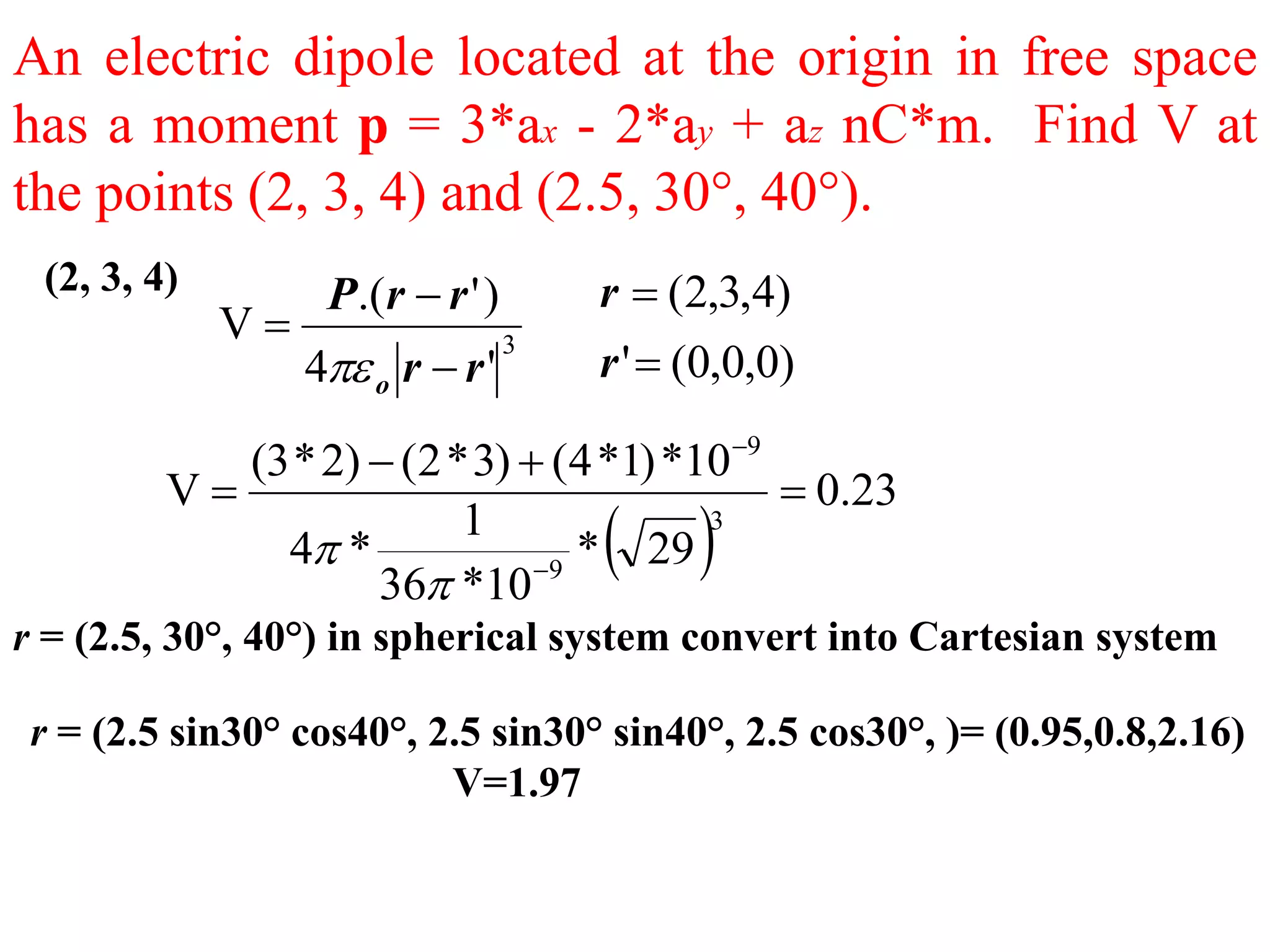 Electromagnetic Fields-UNIT2_Dipoles | PDF | Physics | Science