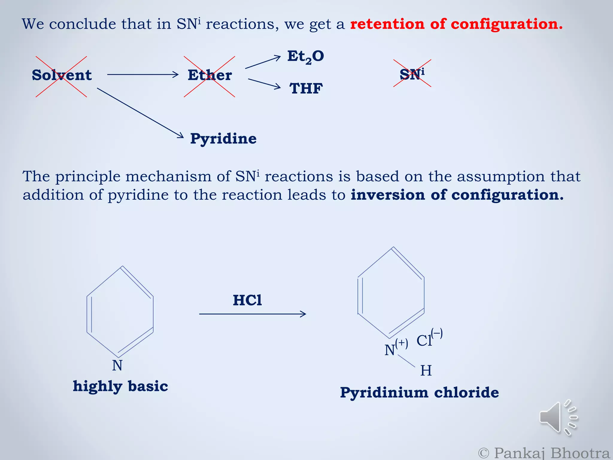 SNi Substitution Reactions | PPSX