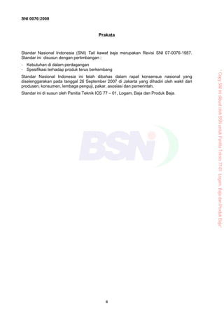 Sni tali kawat baja | PDF