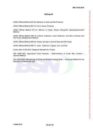 SNI Tempe kedelai | PDF