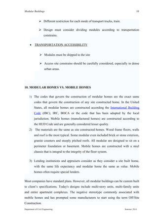 Modular building seminar REPORT 2 | DOC
