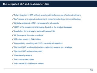 Sni zugferd sap add on a new e-invoicing standard | PPT