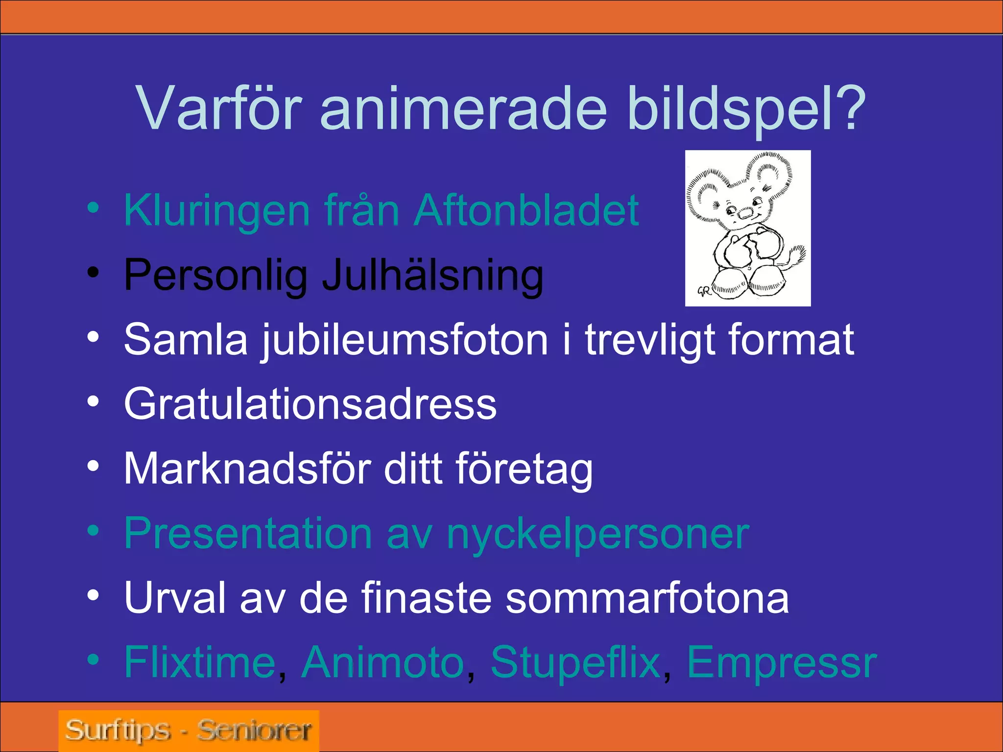 SeniorNet Lidingö okt 2011 | PPT