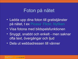 SeniorNet Lidingö okt 2011 | PPT