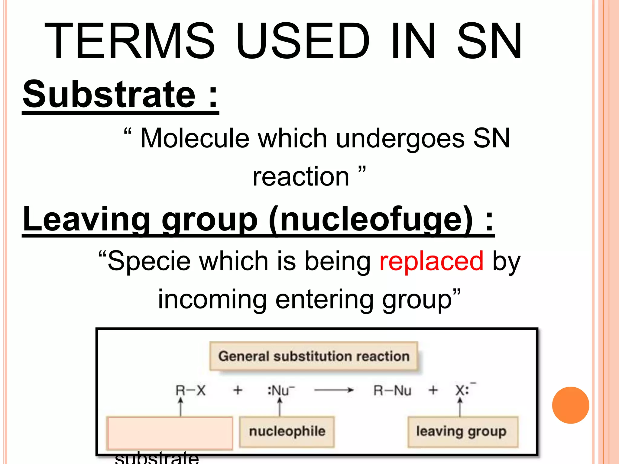 Nucleophilic substitution | PPTX
