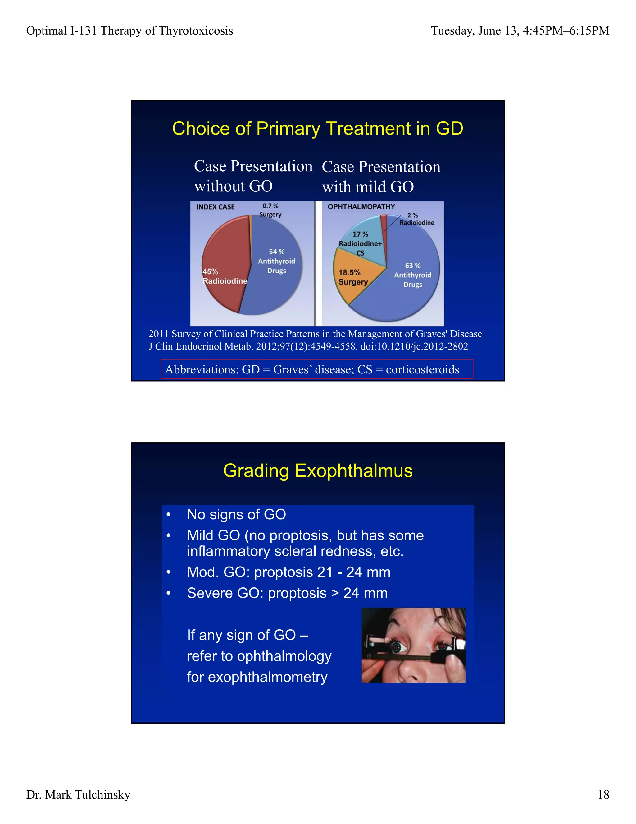 Optimal I-131 Therapy of Thyrotoxicosis | PDF