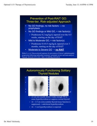 Optimal I-131 Therapy of Thyrotoxicosis | PDF