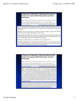 Optimal I-131 Therapy of Thyrotoxicosis | PDF