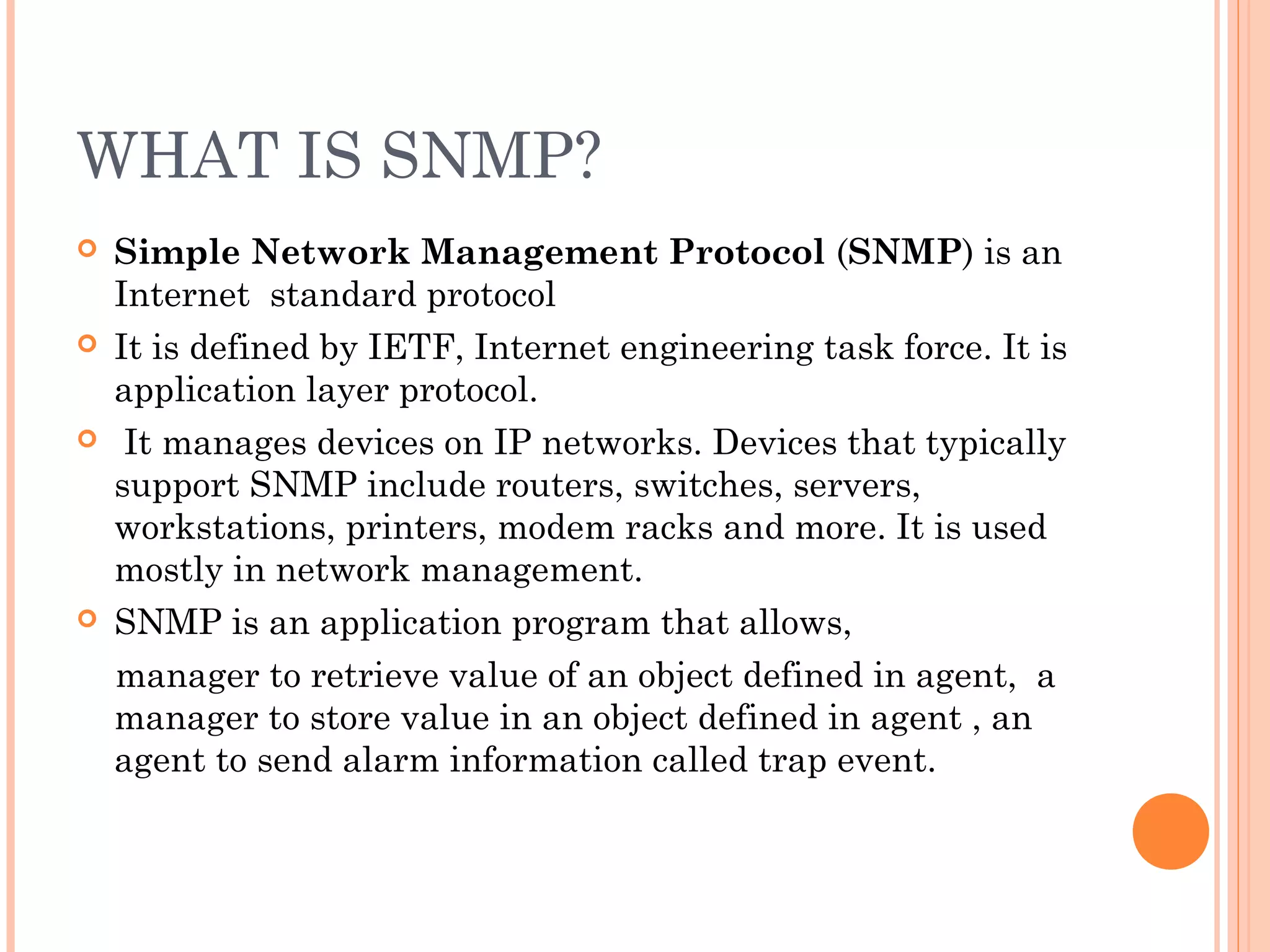 Snmp | PPT