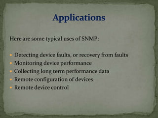 SNMP (MV ASHOK) | PPT