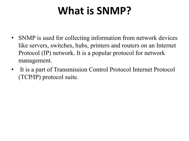 SNMP | PPTX