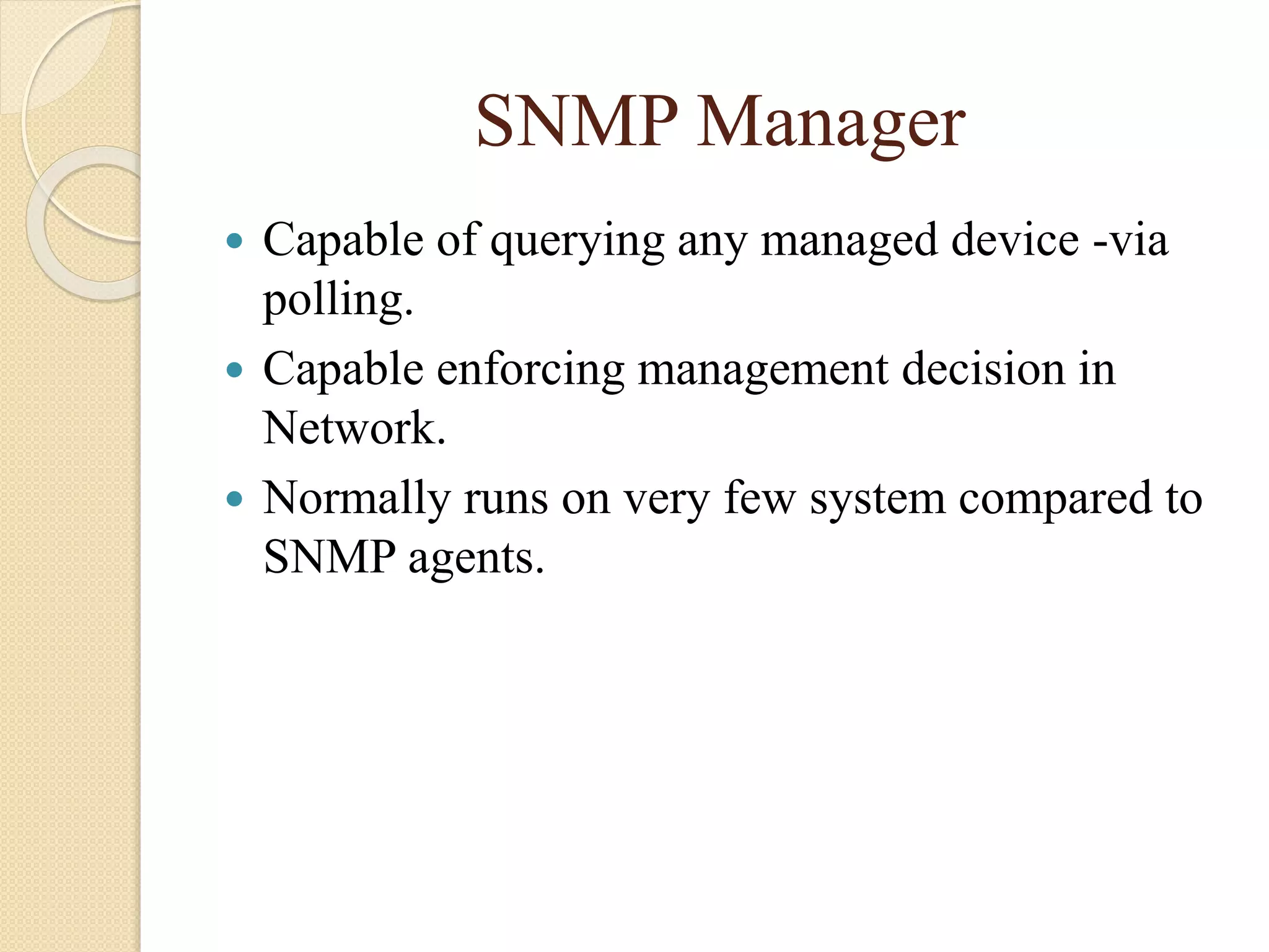 Simple Network Management Protocol | PPTX