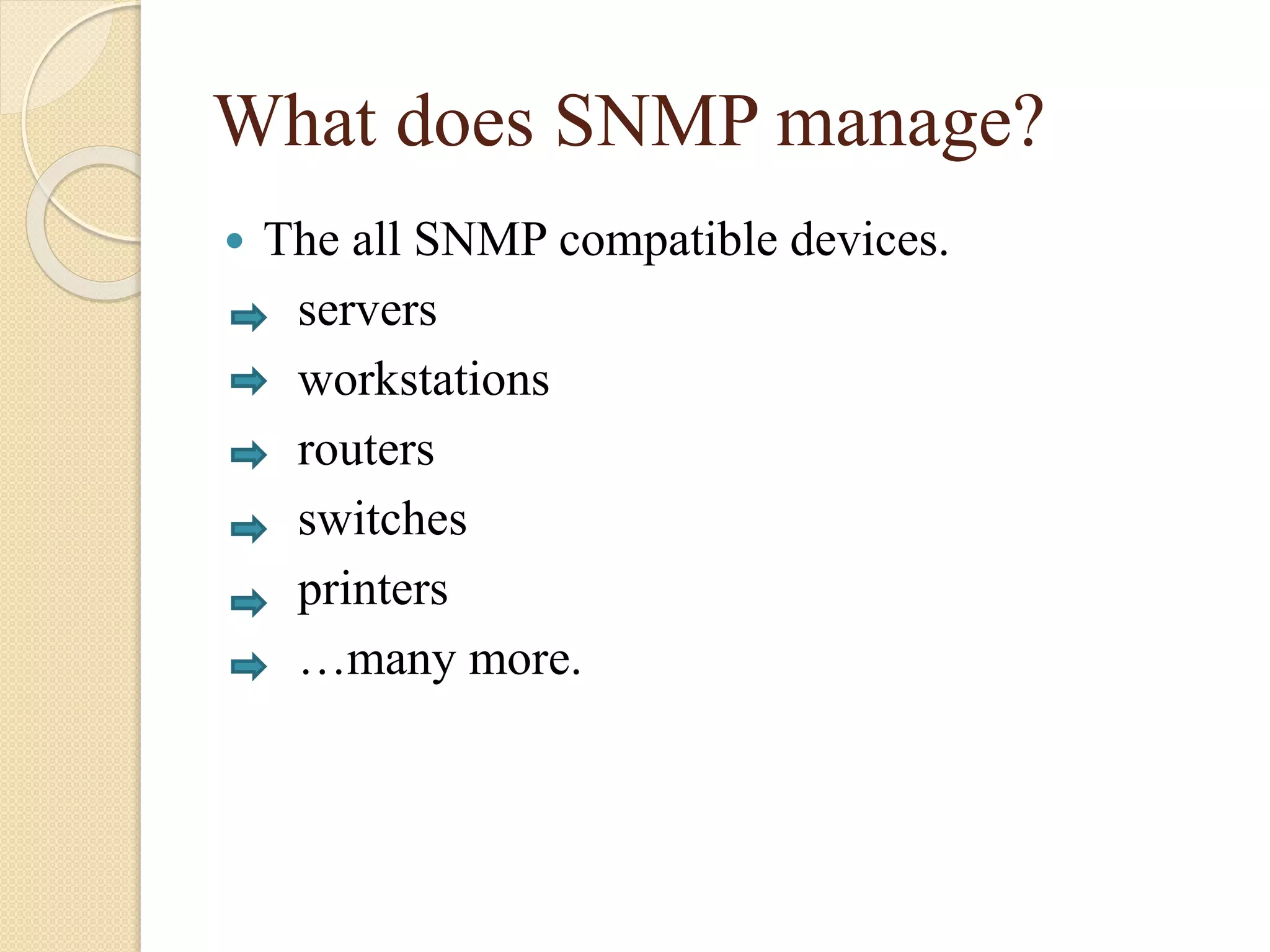 Simple Network Management Protocol | PPTX