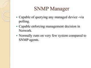 Simple Network Management Protocol | PPTX