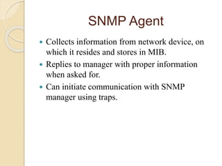 Simple Network Management Protocol | PPTX
