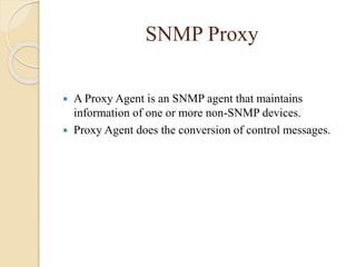 Simple Network Management Protocol | PPTX