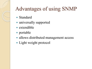 Simple Network Management Protocol | PPTX