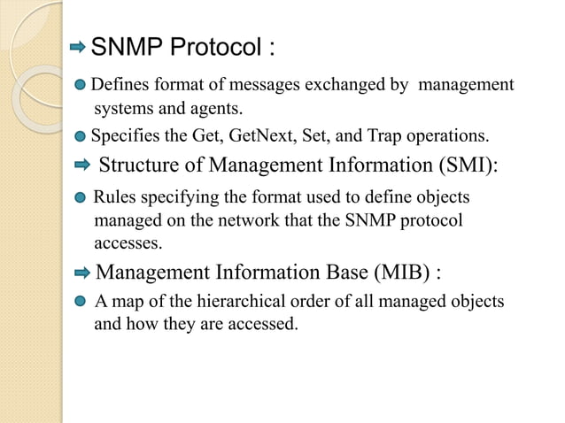 Simple Network Management Protocol | PPTX
