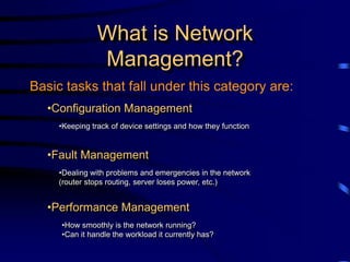 Functional Areas of Network Management Configuration Management | PPT