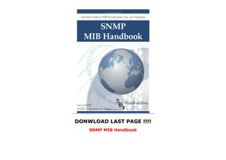 SNMP MIB Handbook | PDF