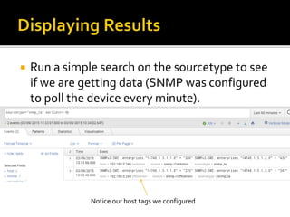 SNMP and splunk | PPTX