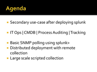 SNMP and splunk | PPTX