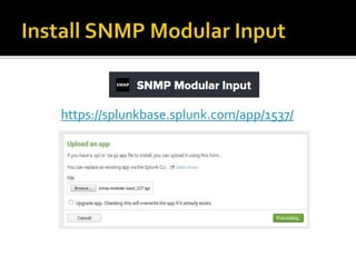SNMP and splunk | PPTX