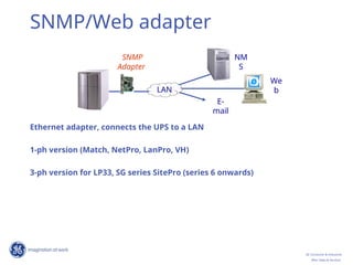 SnmpCards Presentation FOR UPS GENERAL GE.ppt