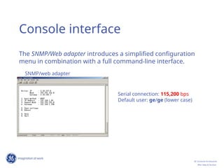 SnmpCards Presentation FOR UPS GENERAL GE.ppt