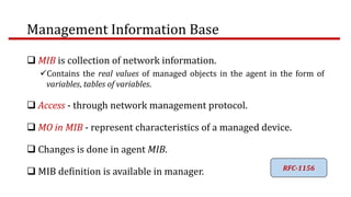 Simple Network Management Protocol | PPTX