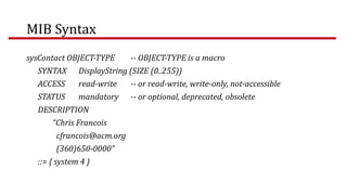 Simple Network Management Protocol | PPTX