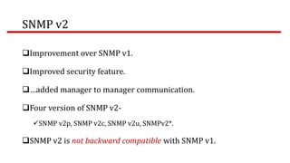 Simple Network Management Protocol | PPTX
