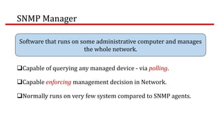 Simple Network Management Protocol | PPTX