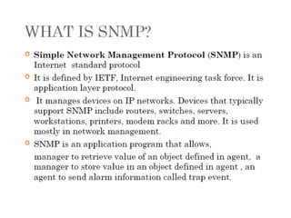 Snmp network monitoring | PPT