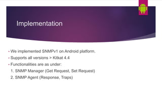 Android Network Management | PPTX