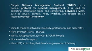SNMP - Simple Network Management Protocol | PPT
