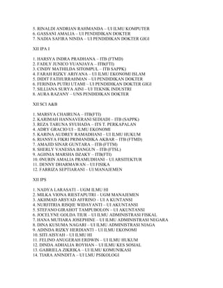 SNMPTN 2013 SMA NEGERI 8 JAKARTA | PDF | World/International Music | Music